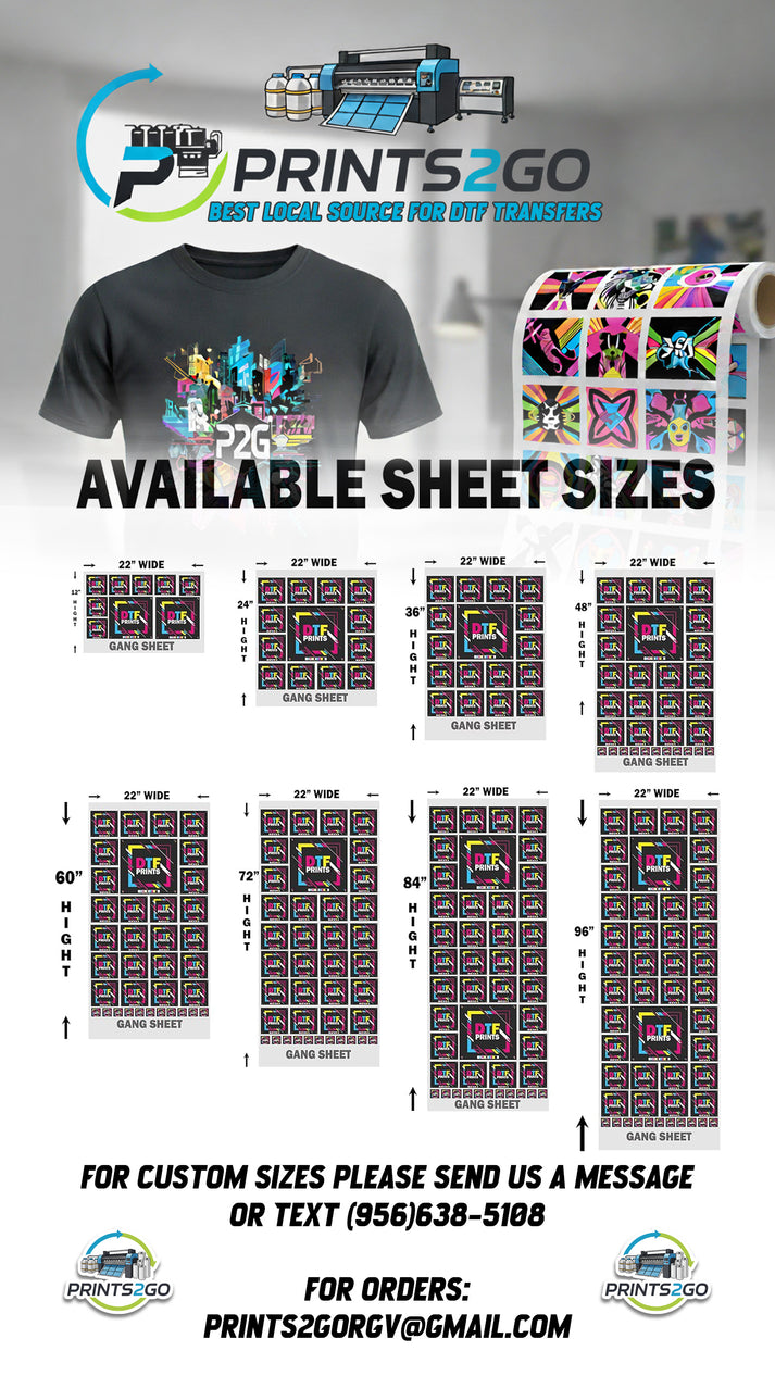 GANG SHEET (22.5") – Prints2goRGV